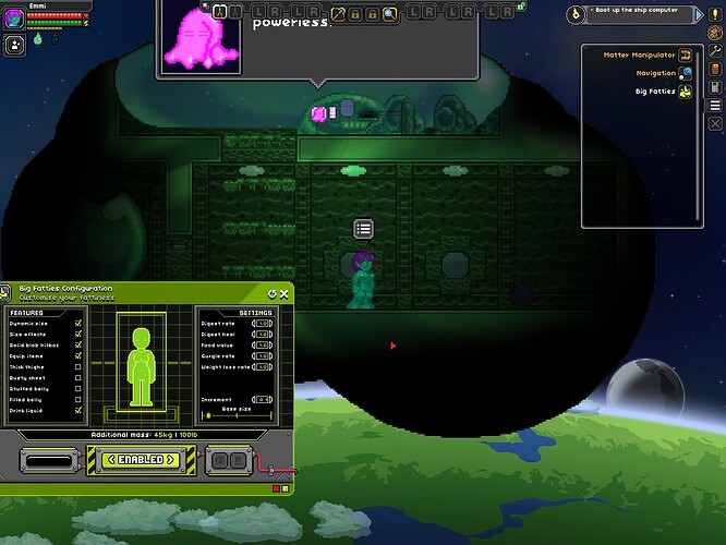 Starbound Mod Mod: Mod Fatties - Starbound Big Fatties - Weight Gaming