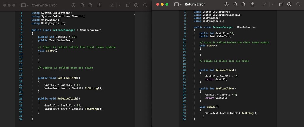 Basic Unity C Return Question Programming Weight Gaming